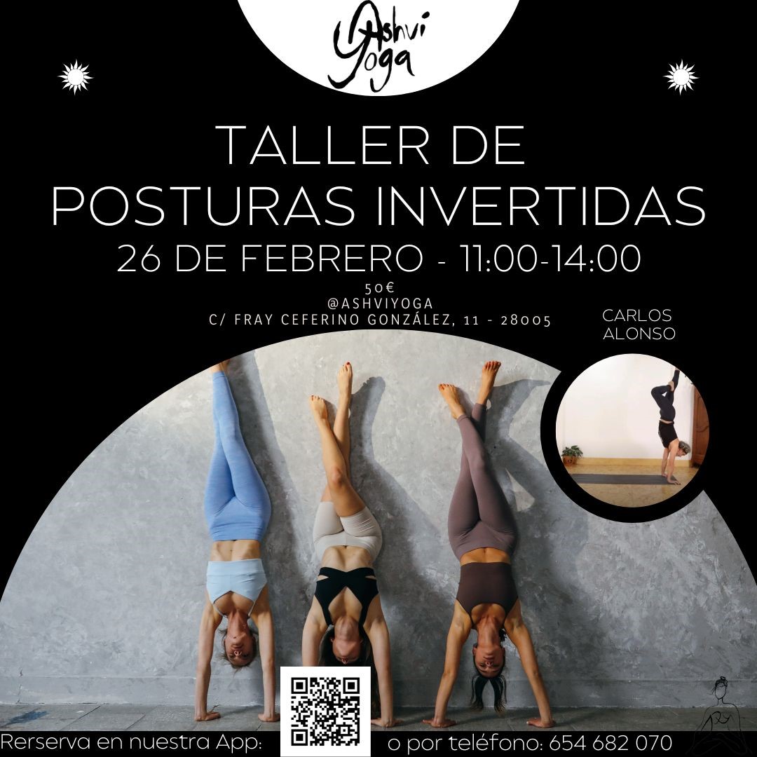 Taller de posturas invertidas – Ashvi Yoga